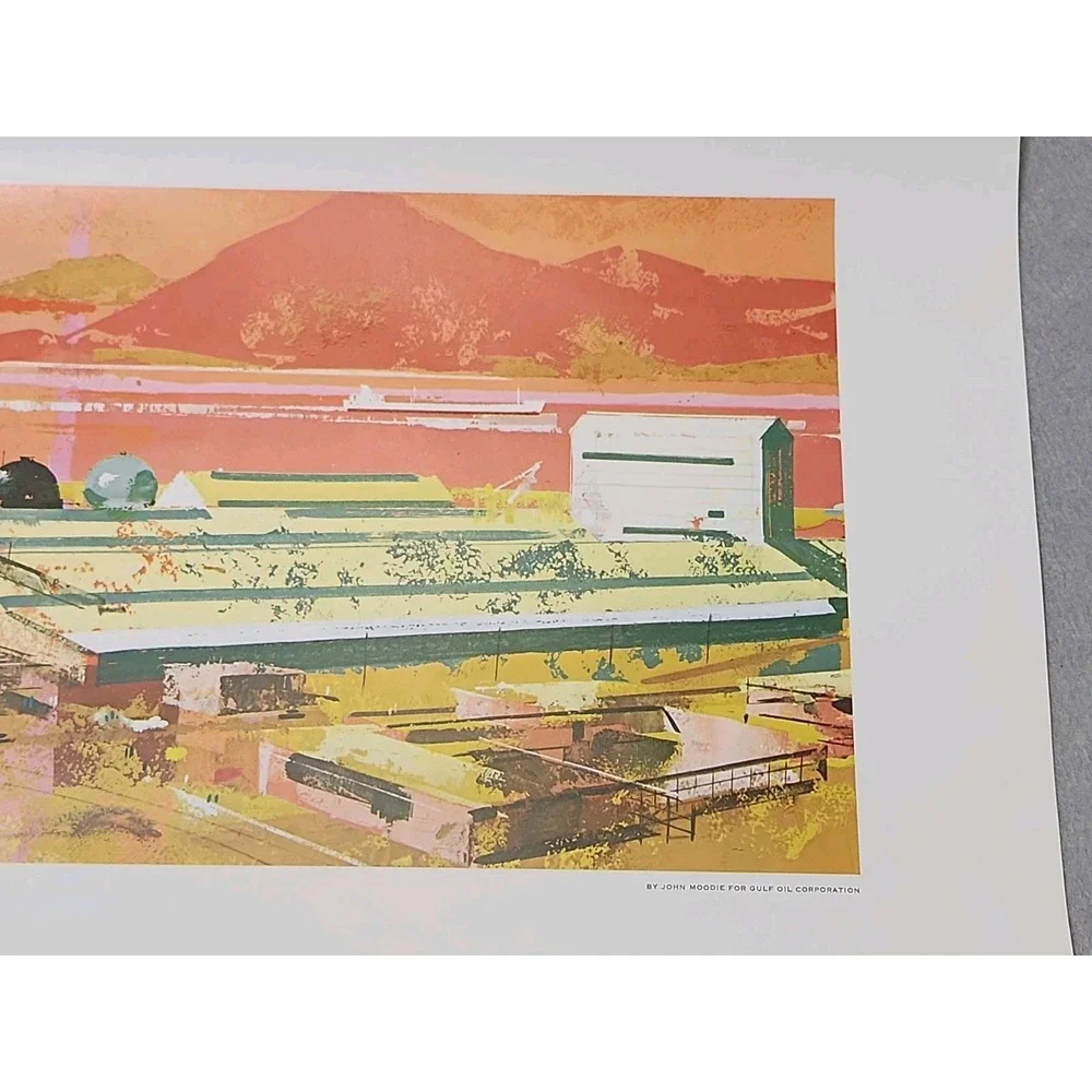 Art | John Moodie Lithograph Print Of Chinhae Chemical Company ...